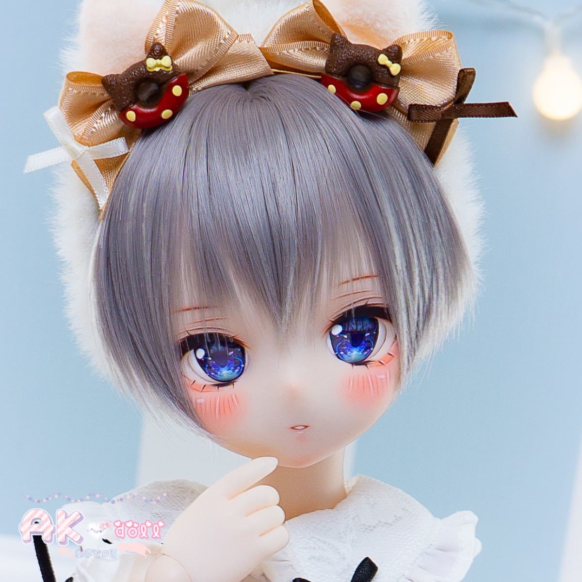 【目立った傷や汚れなし】【AK*doll】DDH-28 カスタムヘッド ソフビ盛り有り SWセミホワイト デカールアイ付きの落札情報詳細 ...