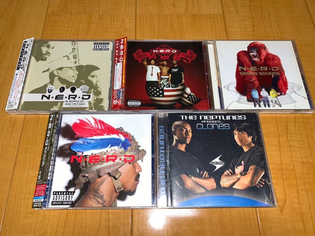 【目立った傷や汚れなし】【即決送料込み】N.E.R.D 関連アルバム5枚セット / In Search Of… / Fly Or Die ...