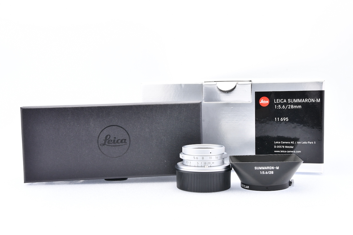 【未使用に近い】Leica SUMMARON-M 28mm F5.6 E34 Mマウント 復刻版 11695 ライカ 広角単焦点レンズ 箱付 ...