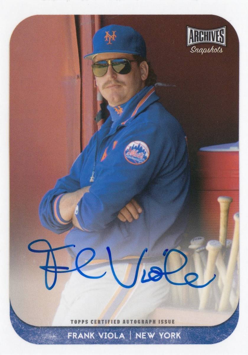 【目立った傷や汚れなし】【FRANK VIOLA】直筆サインカード 2018 TOPPS AUTO ARCHIVES SNAPSHOTS AUTOGRAPH @検索 BOWMANの落札情報詳細 ...