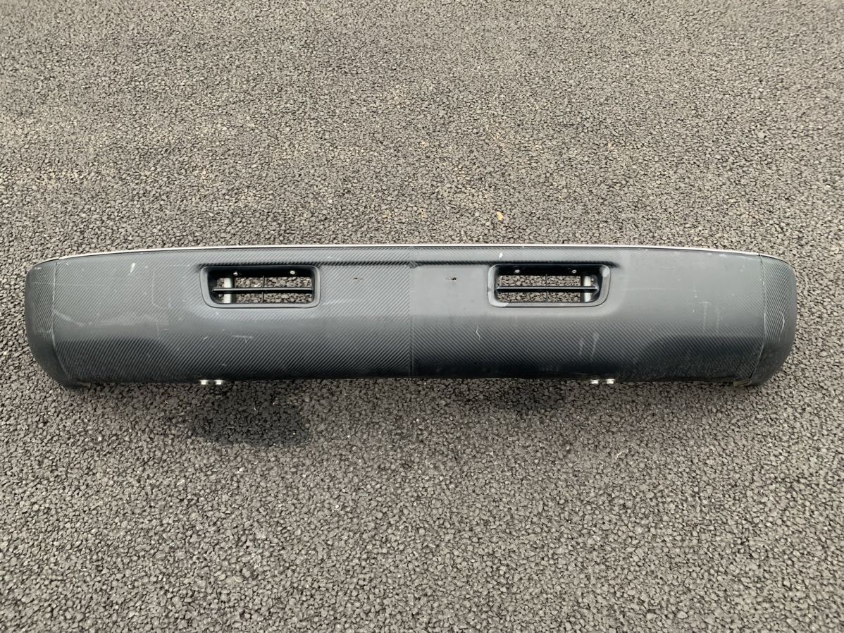 【やや傷や汚れあり】トヨタ ランドクルーザー 80系 純正 フロントバンパー メッキモール シルバー 52102-60100 52103 ...