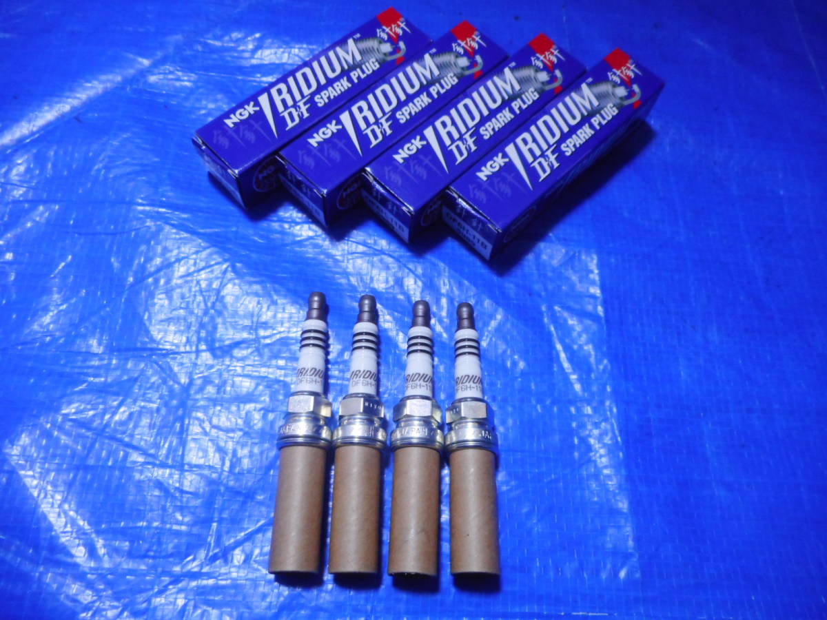 【未使用】未使用品 NGK イリジウム プラグ DF6H-11B 4本 送料込 5989 ②の落札情報詳細 - ヤフオク落札価格検索 オークフリー