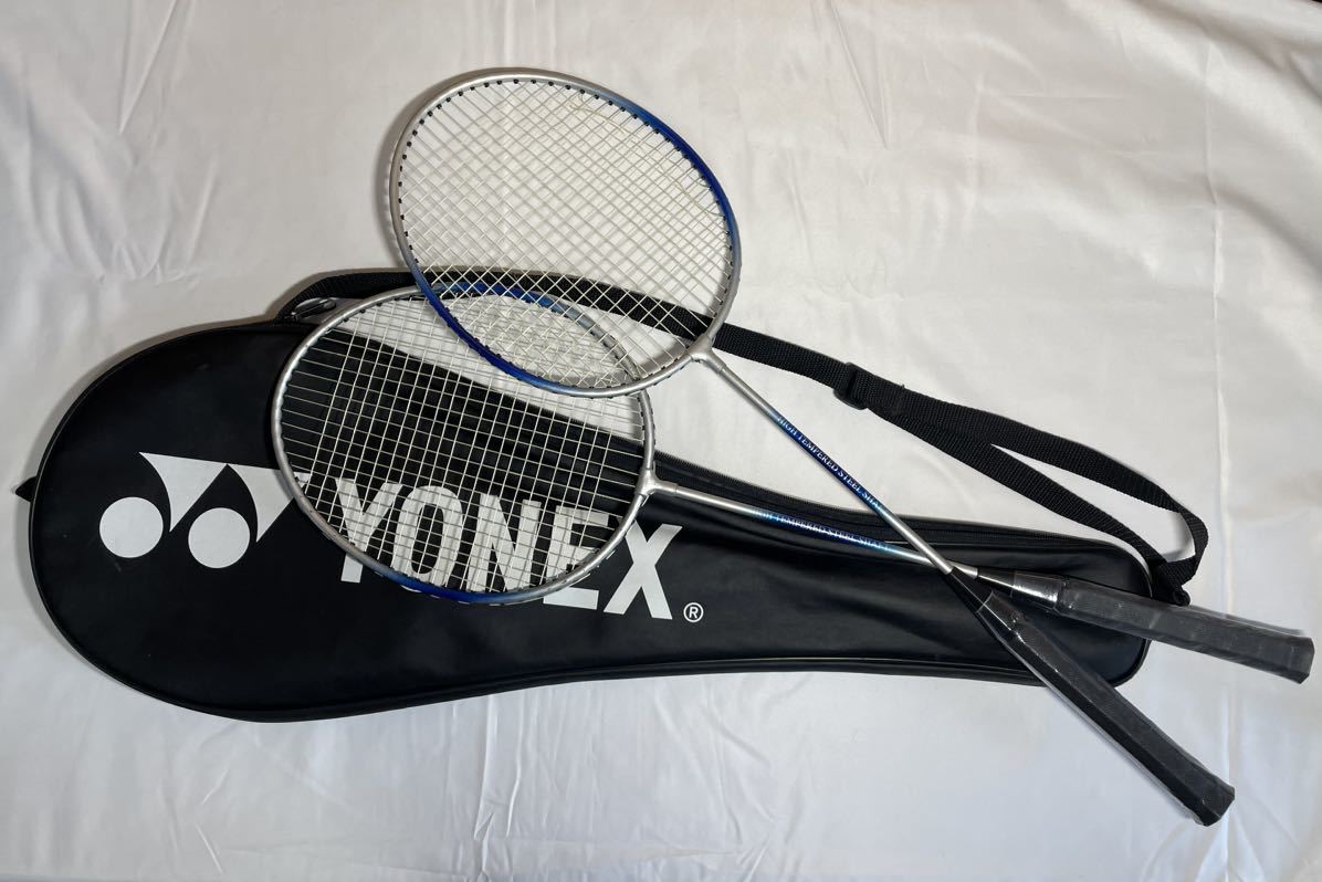 【やや傷や汚れあり】バドミントン ラケット ヨネックス YONEX HIGH TEMPERED STEEL SHAFT カバー付きの落札情報 ...
