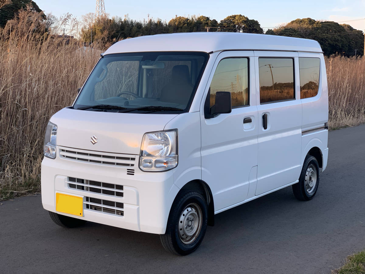 【走行距離 63,200 km】スズキ エブリィ PC ハイルーフHBD-DA17V 平成30年車 AT 63,200KM＊2年車検付き＊レーダーブレーキサポート＊2速発進＊5AGS＊キーレス ...