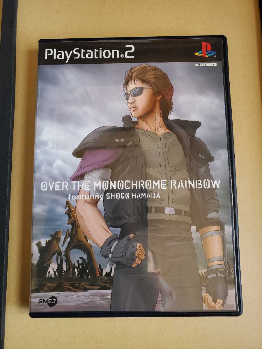 【やや傷や汚れあり】PS2 OVER THE MONOCHROME RAINBOW featuring SHOGO HAMADA / 動作確認 ...