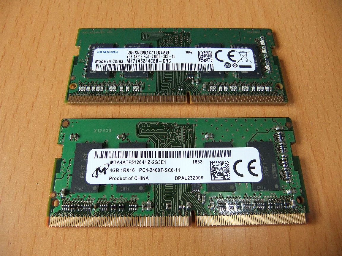 【やや傷や汚れあり】ノートPC用 メモリ SDRAM DIMM 『DDR4 DIMM 4GB×2』の落札情報詳細 - ヤフオク落札価格検索 ...