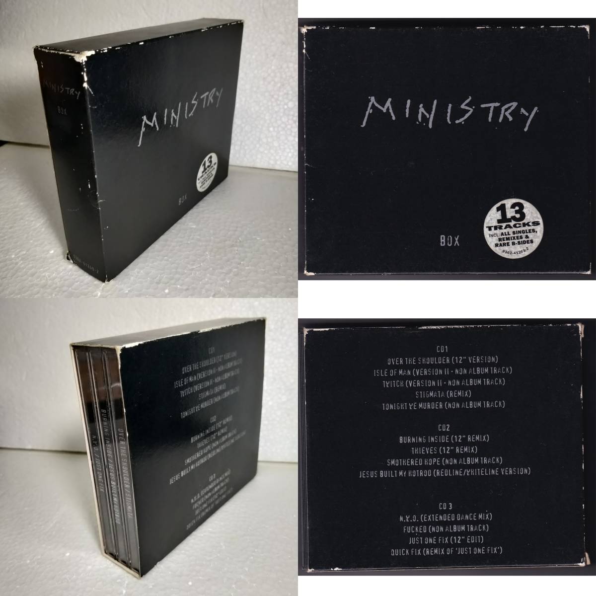 【目立った傷や汚れなし】Ministry / Box / 3CDEP / Warner Bros. Records / 9362-41269 ...
