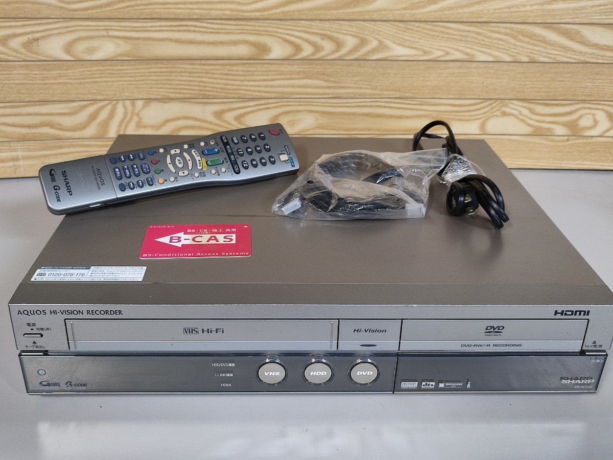 【やや傷や汚れあり】【 動作保証】 SHARP 「DV-ACV32」 VHS一体型ビデオデッキ、DVDレコーダー、ダビング10 【メンテナンス済み】2006年製の落札情報詳細 - ヤフオク落札 ...