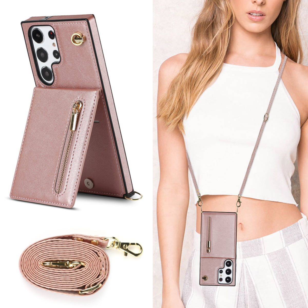 【未使用】Galaxy S23 ultra レザーケース ギャラクシー s23 ウルトラ ケース SC-52D SCG20 カード収納 小銭入れ ストラップ付き 肩掛けの落札情報詳細 ...