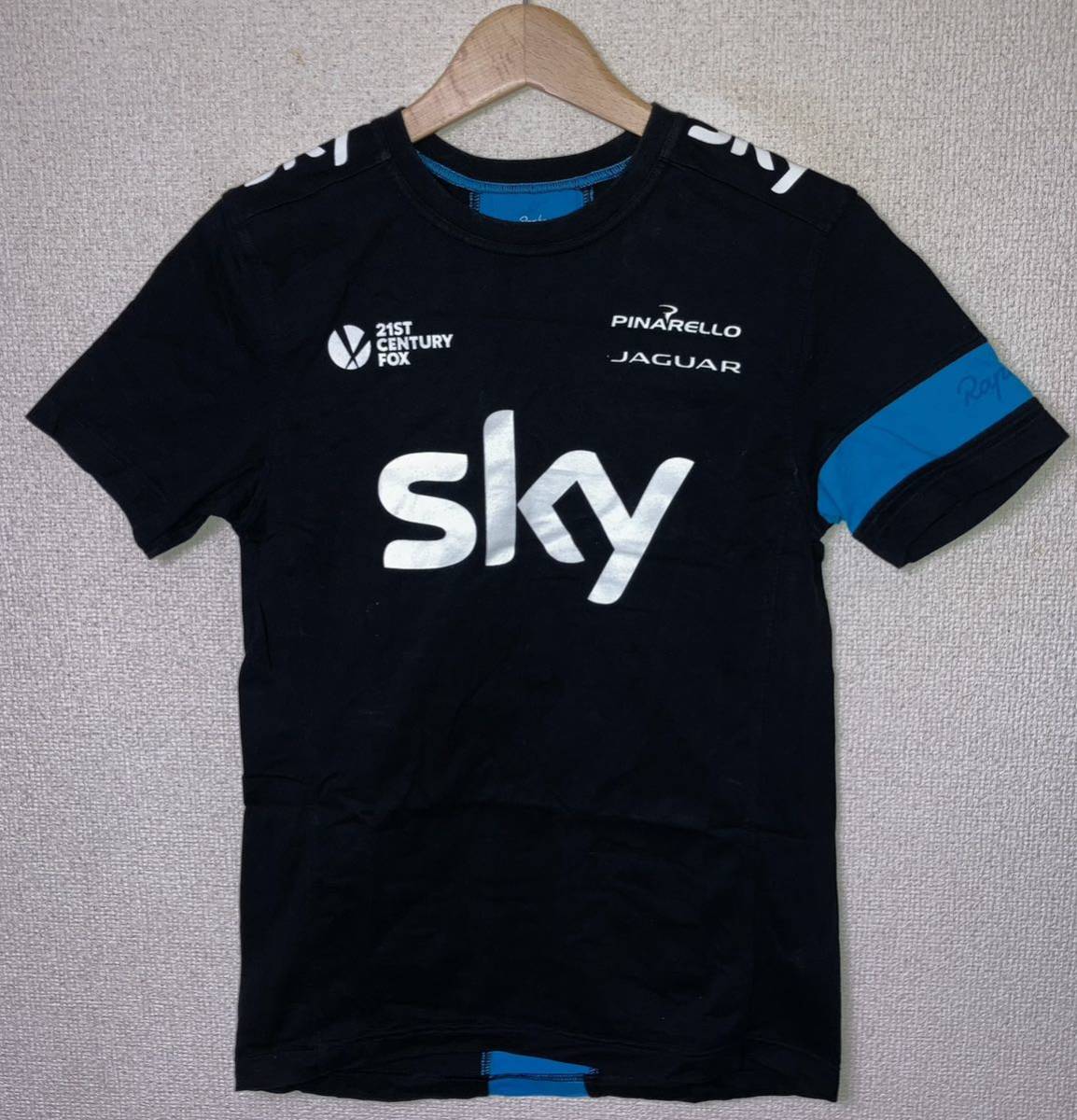 【やや傷や汚れあり】Rapha Team Sky Supporter ラファ チームスカイ サポーター コットン Tシャツ Sサイズ 自転車 ...