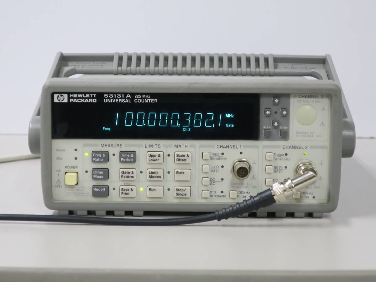 【目立った傷や汚れなし】HP/Agilent 53131A ユニバーサルカウンタ 周波数カウンタ 225MHz/500ps 取扱説明書入手可 ...