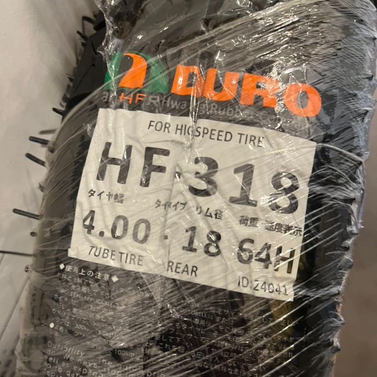 【未使用】DURO HF318 4.00-18の落札情報詳細 - ヤフオク落札価格検索 オークフリー