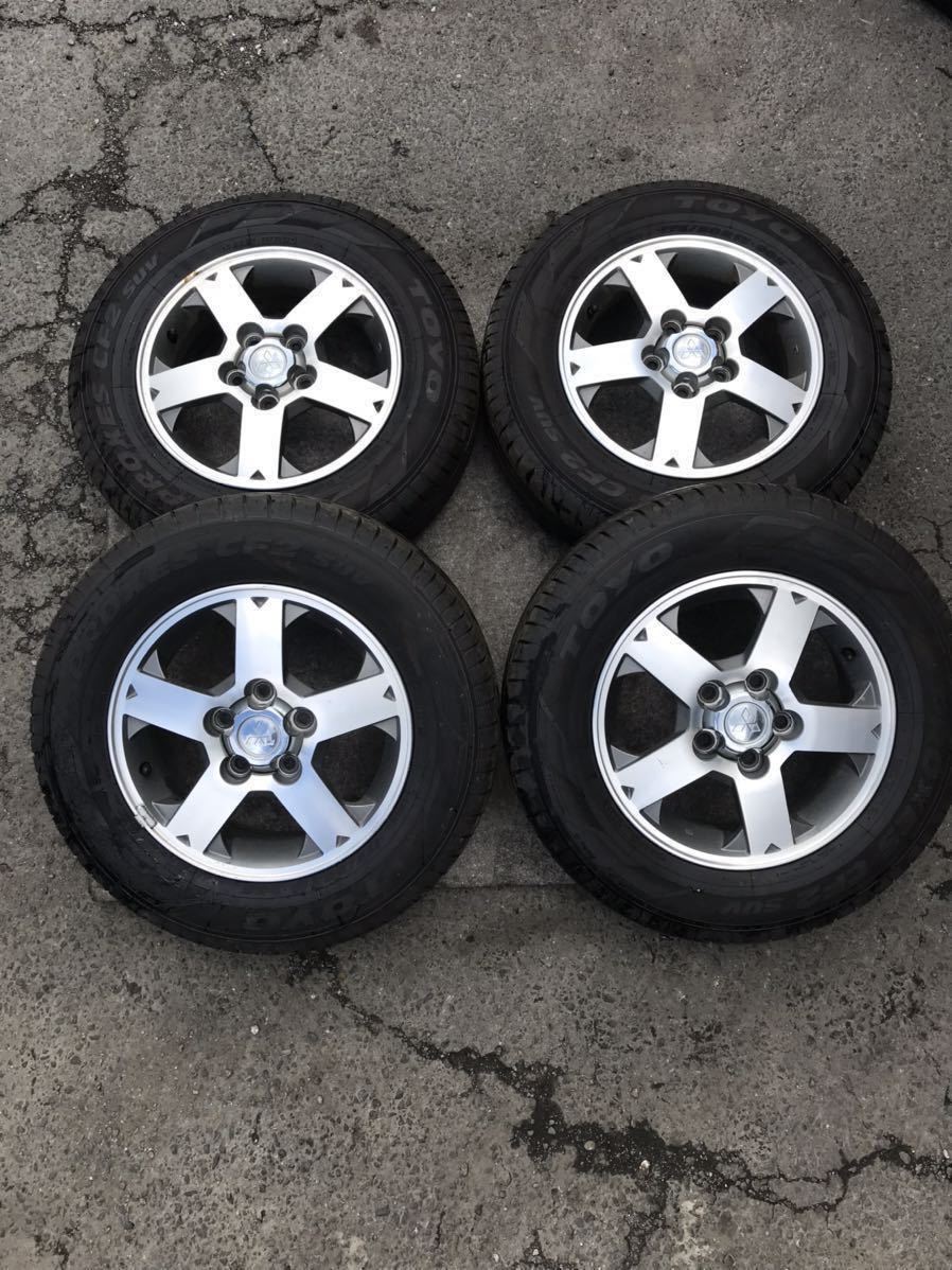 【傷や汚れあり】三菱 H58A パジェロミニ 純正アルミホイール ENKEI タイヤ付き 4本セット 15×5.5J +46 PCD114.3 5H TOYO 175/80R15 2022年製 ...