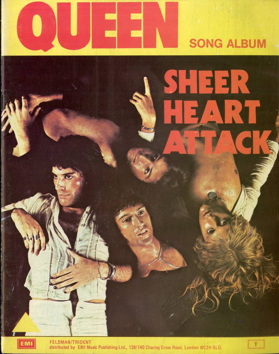 【やや傷や汚れあり】I00009449/ 楽譜/クイーン(QUEEN)「Song Album / Sheer Hert Attack」の落札情報詳細 - ヤフオク落札価格検索 オークフリー