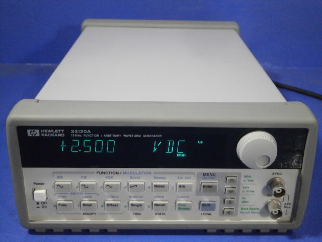 【やや傷や汚れあり】hp 33120A FUNCTION/ARBITRARY WAVEFORM GENERATORの落札情報詳細 - ヤフオク ...