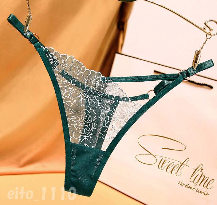 【未使用】R035 セクシー Tバック ショーツ 花柄 刺繍 紐パン サイドストリング レディース ランジェリー パンツ パンティー 下着 誘惑 グリーンの落札情報詳細 - ヤフオク落札価格 ...