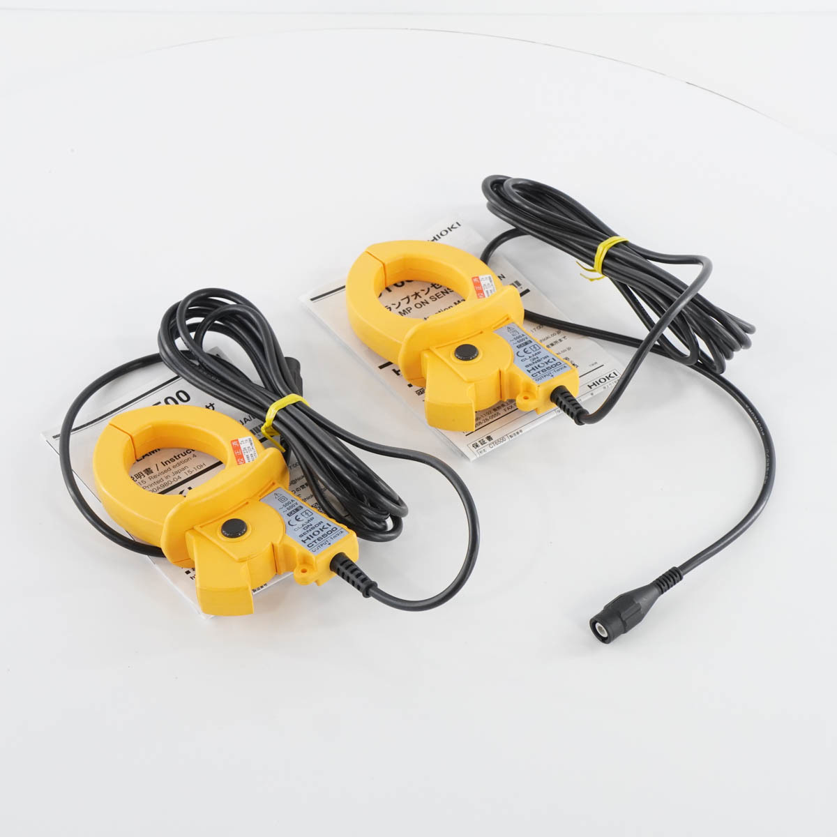 【やや傷や汚れあり】[DW] 8日保証 07/2022CAL 2個セット CT6500 HIOKI CLAMP ON SENSOR 日置 クランプオンセンサー 取扱説明書[04979-0653 ...