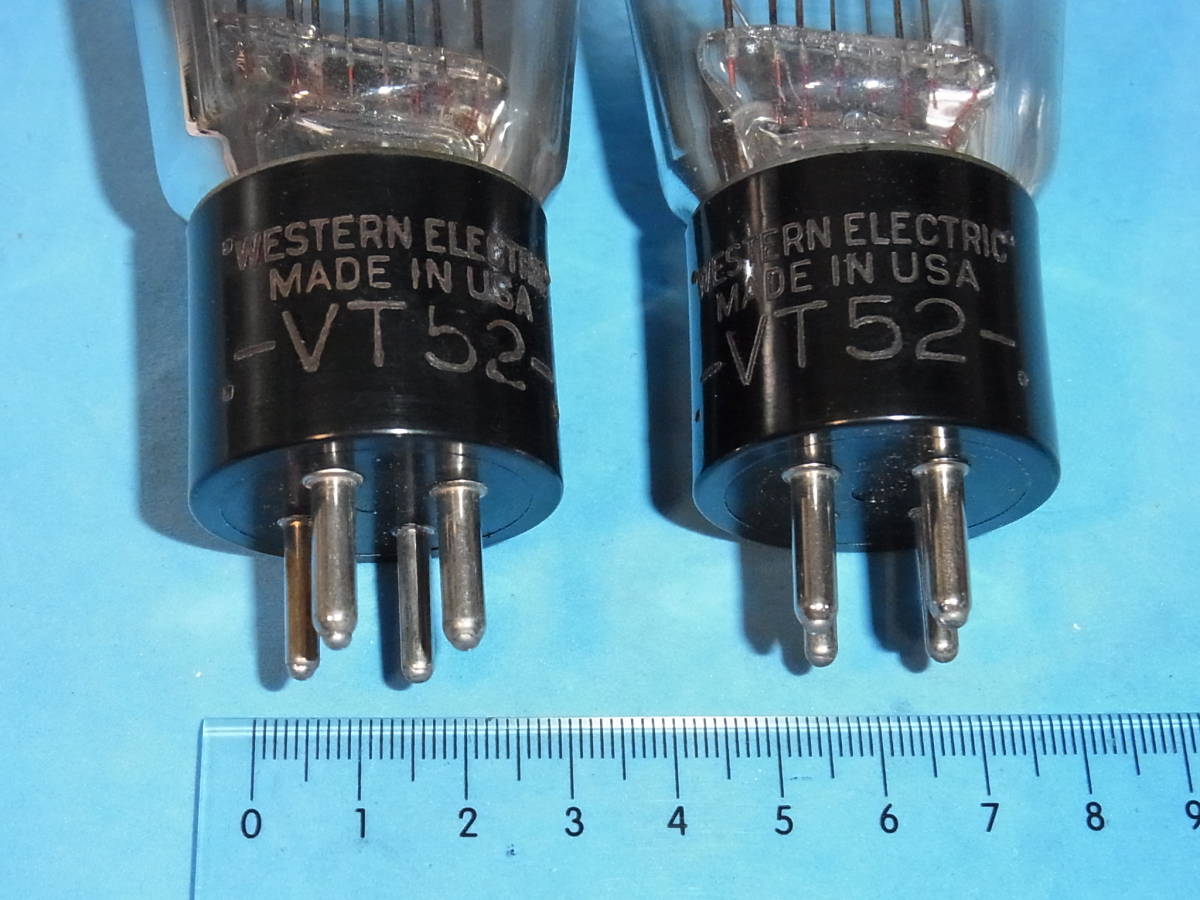 【やや傷や汚れあり】真空管 WESTERN ELECTRIC WE VT52 二本 ② 管理256の落札情報詳細 - ヤフオク落札価格検索 オークフリー