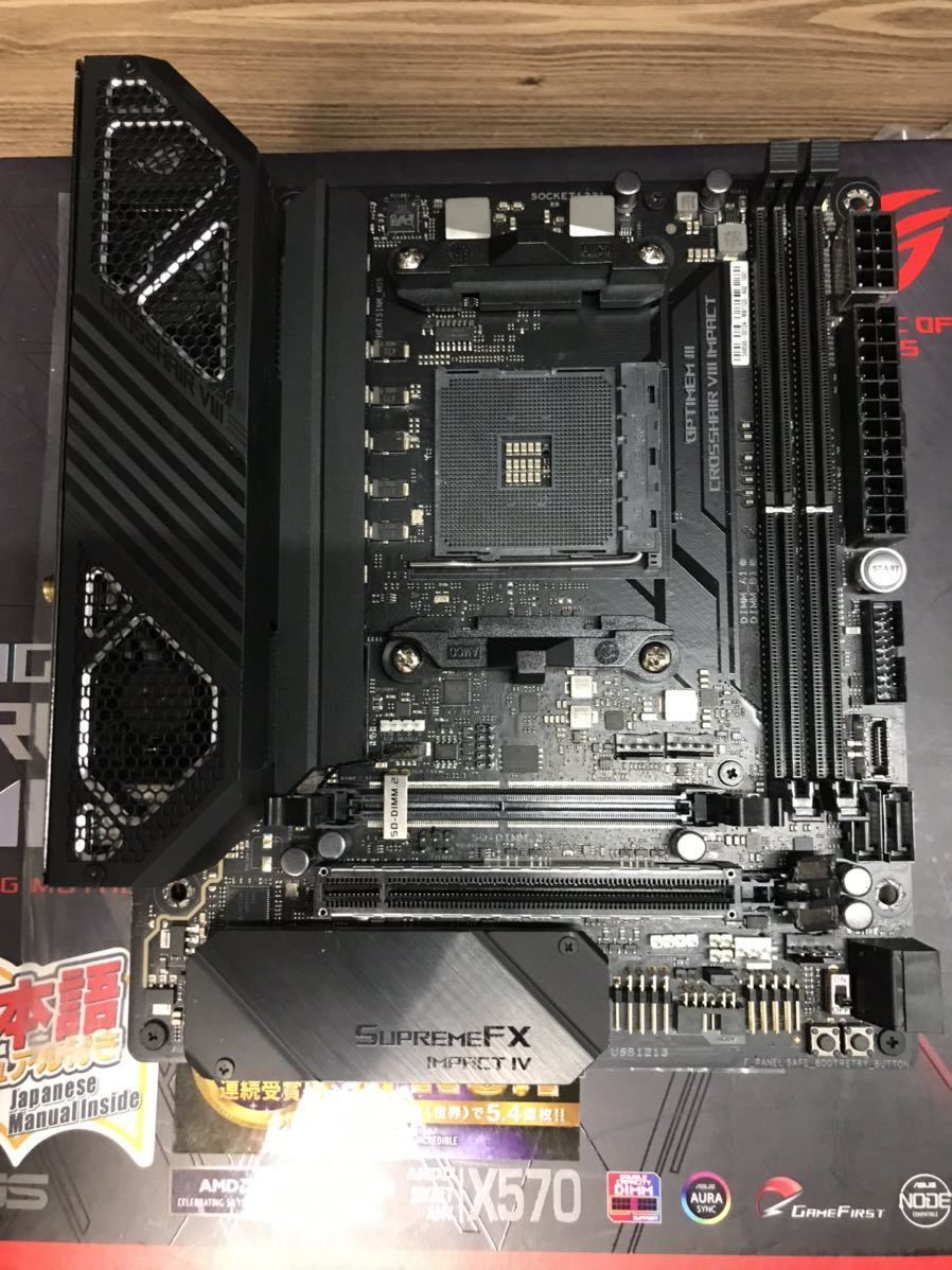 【やや傷や汚れあり】ASUS ROG CROSSHAIR VIII IMPACT AM4 X570 Mini-DTX Ryzen対応の落札情報詳細 - ヤフオク落札価格検索 オークフリー