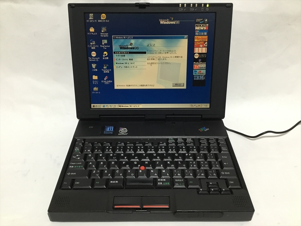【全体的に状態が悪い】ジャンク ThinkPad 235 MMX Pentium 233 メモリー96MB HDD30GB リカバリ済み ...