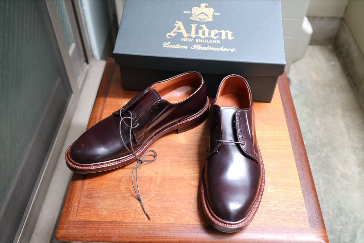 【未使用】alden D5411 Antique Plain Toe 990 コードバン プレーントゥ 7Dの落札情報詳細 - ヤフオク落札価格検索 オークフリー