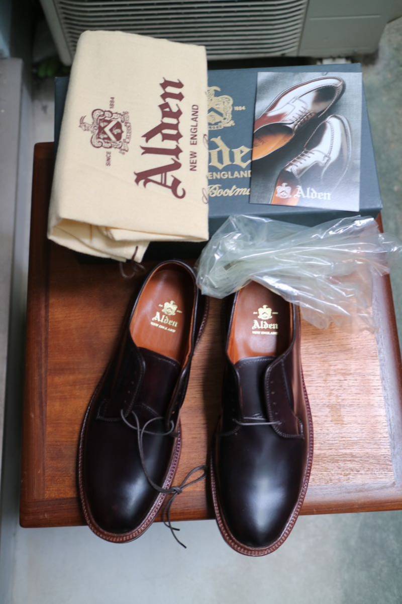 【未使用】alden D5411 Antique Plain Toe 990 コードバン プレーントゥ 7Dの落札情報詳細 - ヤフオク落札価格検索 オークフリー