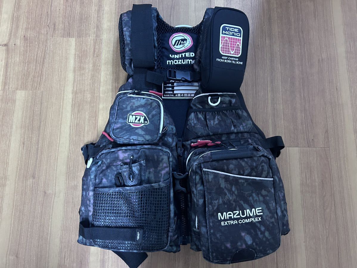【やや傷や汚れあり】MZX タイドマニアライフジャケット TIDE MANIA LIFE JACKET マズメ mazume ショアジギング ...