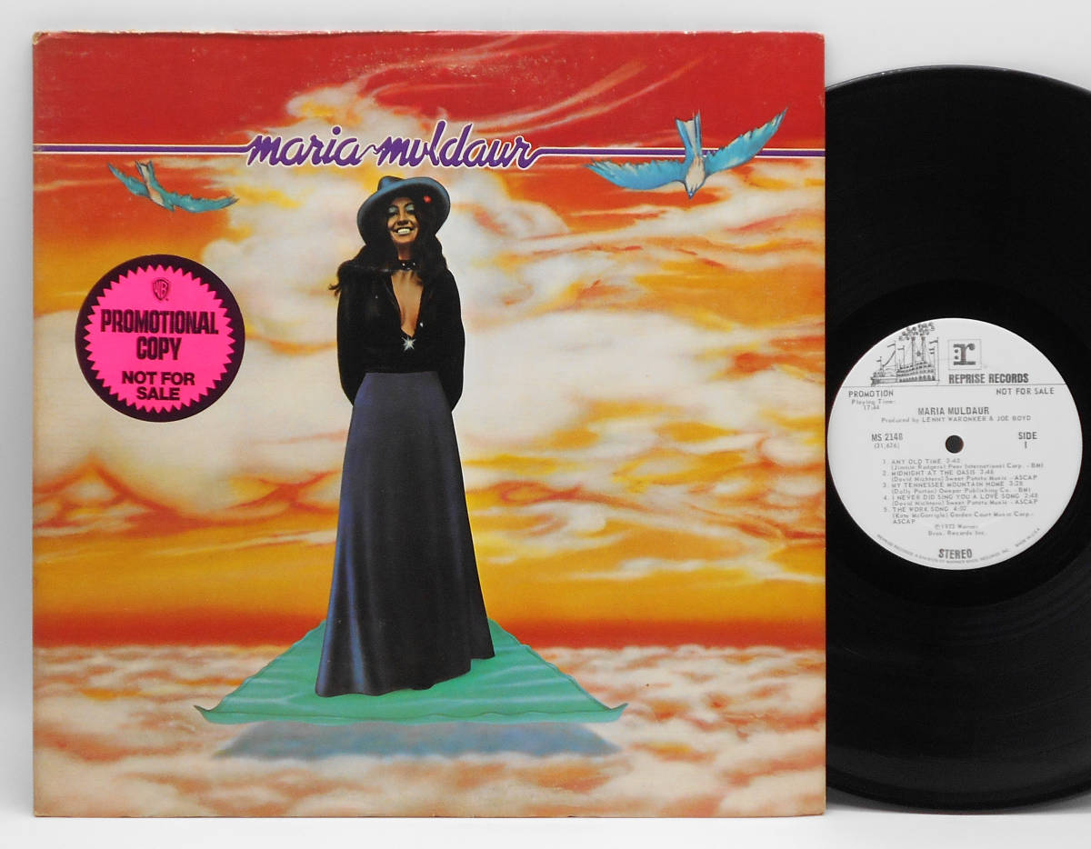 【やや傷や汚れあり】★良盤 US ORIG 白プロモ LP★MARIA MULDAUR/1st 1973年 ROOTS MUSIC名盤 RY ...