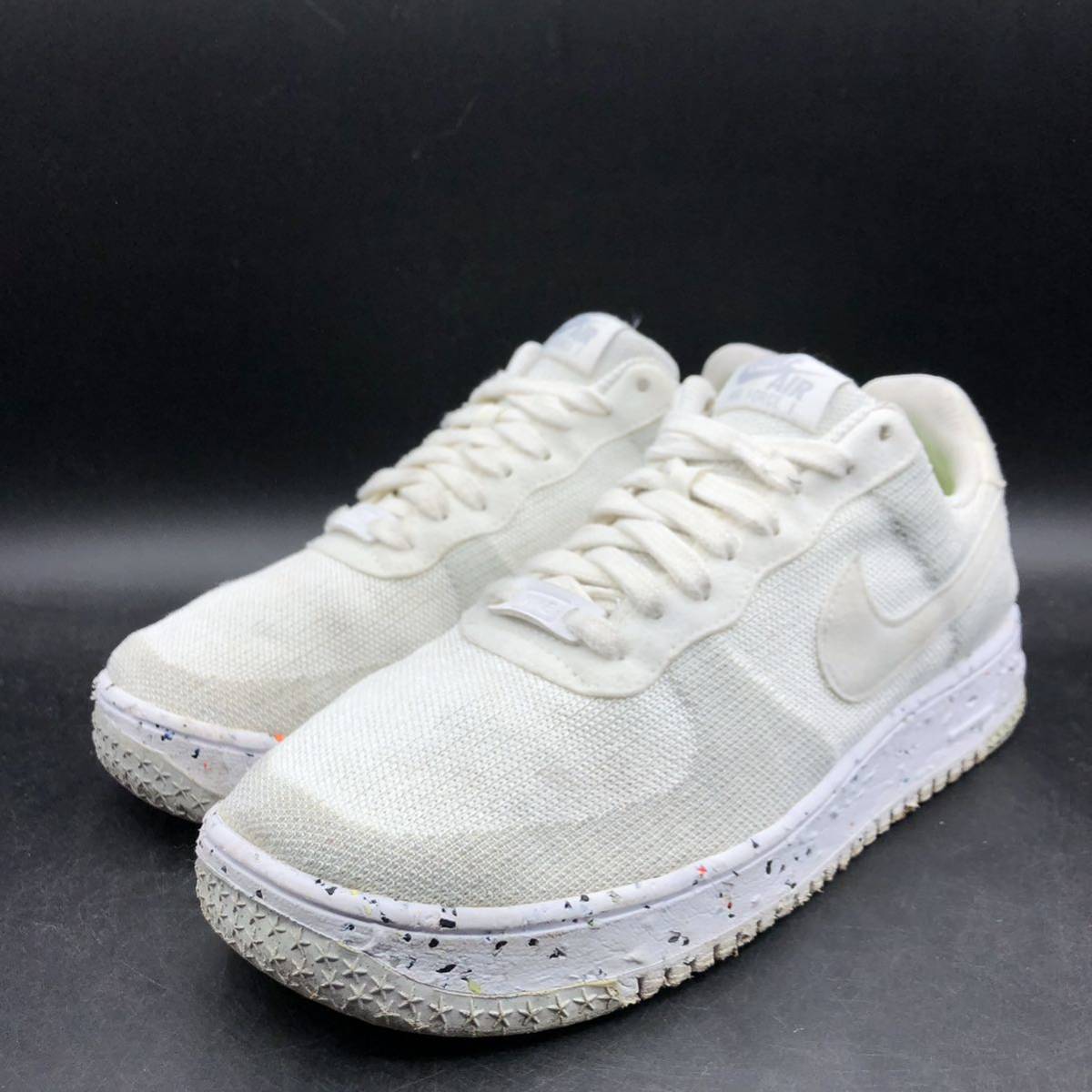 【やや傷や汚れあり】M1355 NIKE ナイキ AIR FORCE 1 CRATER FLYKNIT エアフォース クレーター フライニット ...