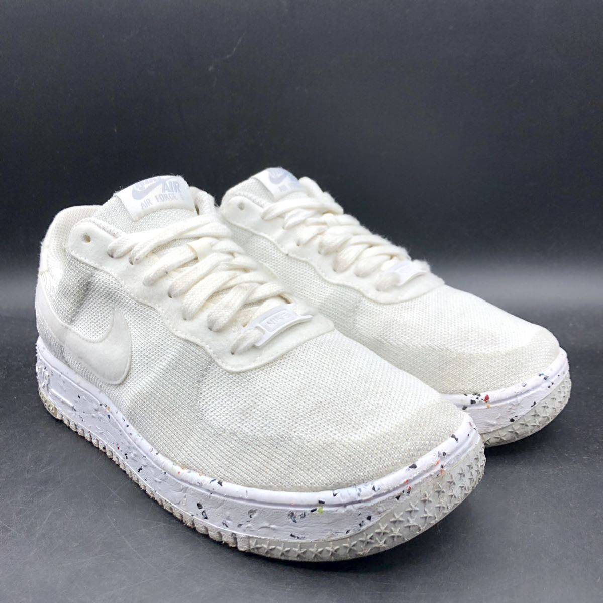 【やや傷や汚れあり】M1355 NIKE ナイキ AIR FORCE 1 CRATER FLYKNIT エアフォース クレーター フライニット ...