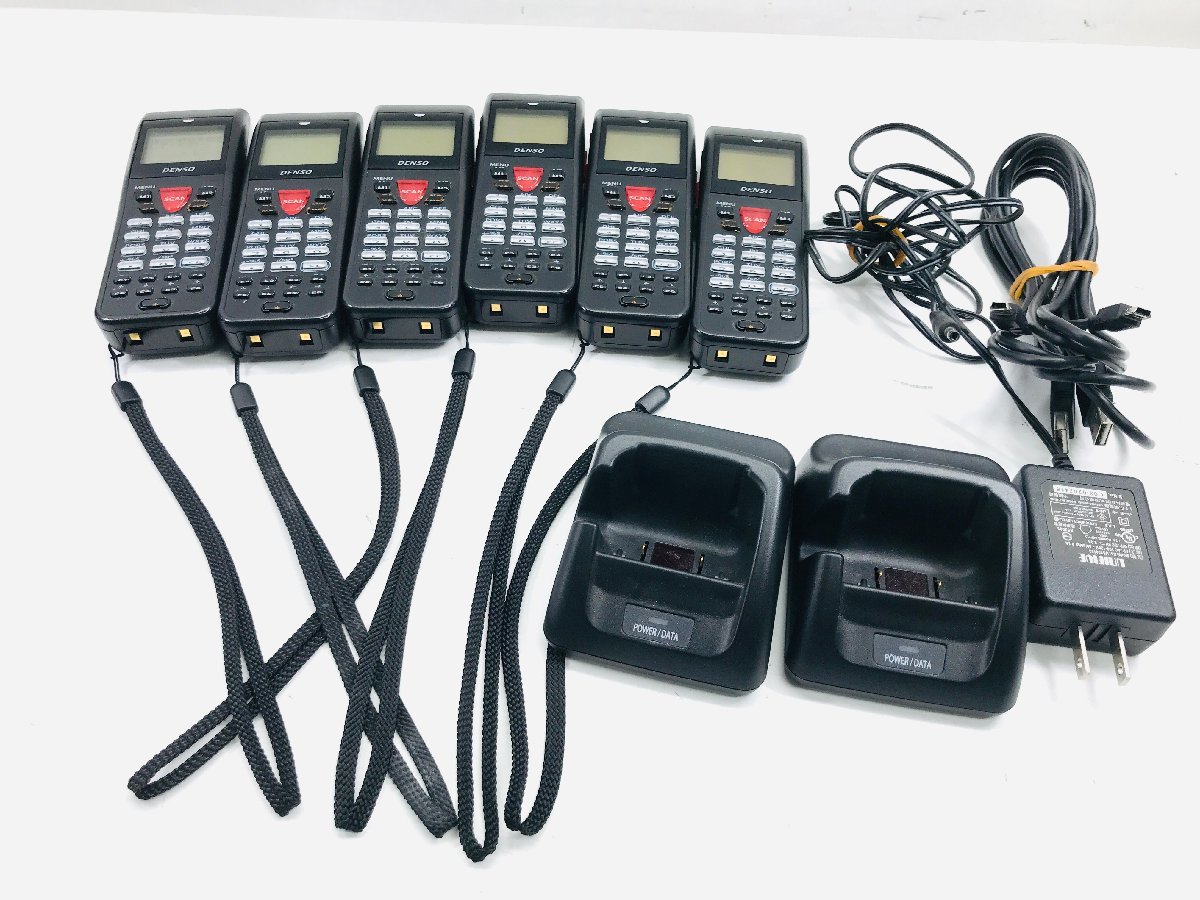 【傷や汚れあり】★DENSO BHT-904B ハンディーターミナル ×6台 ＆CU-921 通信ユニット×2個付きの落札情報詳細 ...