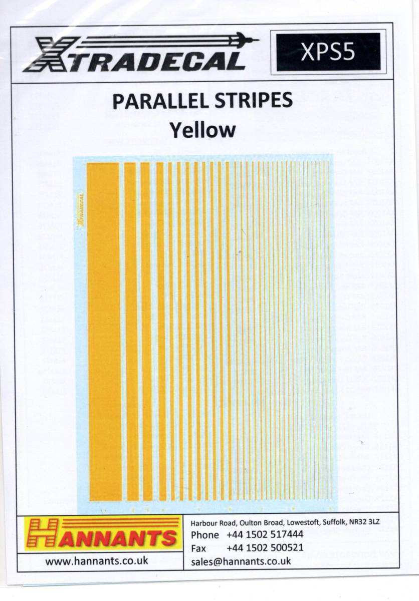 【未使用】エクストラデカール Xtradecal XPS5 Yellow Parallel Stripesの落札情報詳細 - Yahoo ...