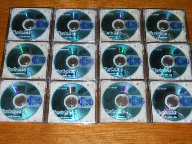 【やや傷や汚れあり】(M15) MD ミニディスク 中古 初期化済 maxell Twinkle 80 7色 12枚セット 同一デザインの落札 ...