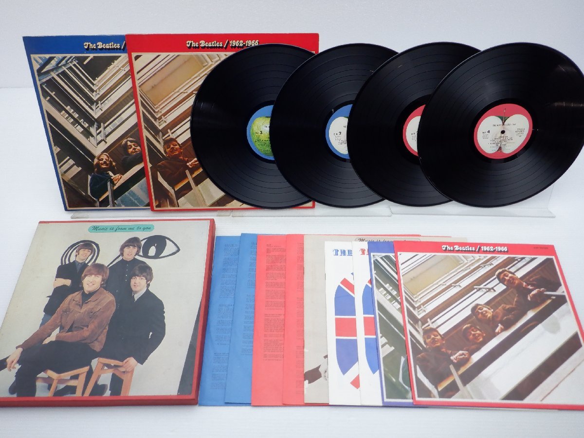 【やや傷や汚れあり】【非売品/BOX/冊子付】The Beatles(ビートルズ)「The Beatles Forever 1962-1966 / 1967-1970」LP（12インチ ...