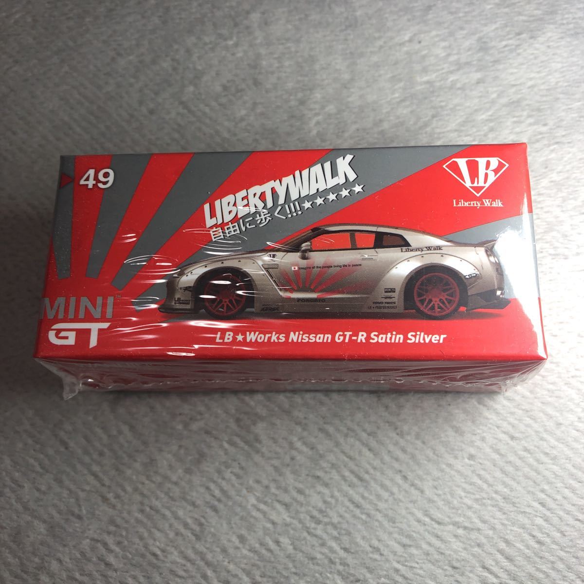 【未使用】②MINI GT＊1/64NISSAN GT-R R35 LB☆Works Type1 RearWing Ver2 マジックパープル ...