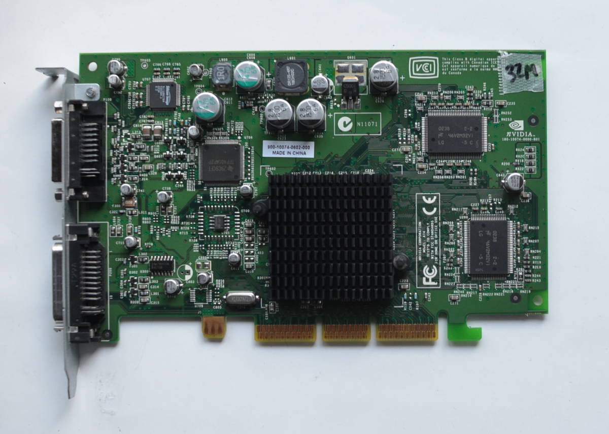 【目立った傷や汚れなし】Apple純正 Nvidia GeForce 4 MX 440 Mac Edition AGP 32MB DVI/ADCの落札情報詳細 - ヤフオク落札価格検索 オークフリー