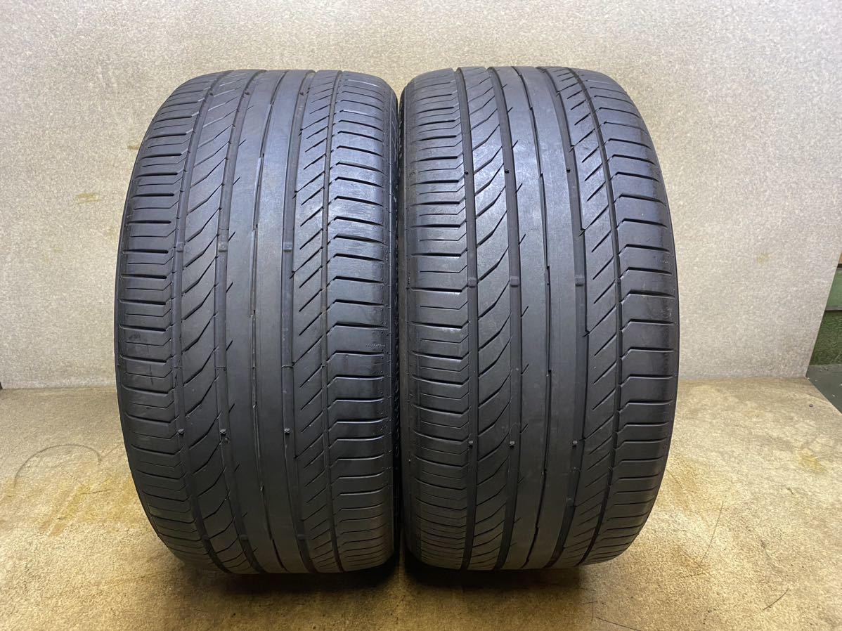 【目立った傷や汚れなし】285/35R21（105Y）XL Continental ContiSportContact5 中古2本 2022年 ...