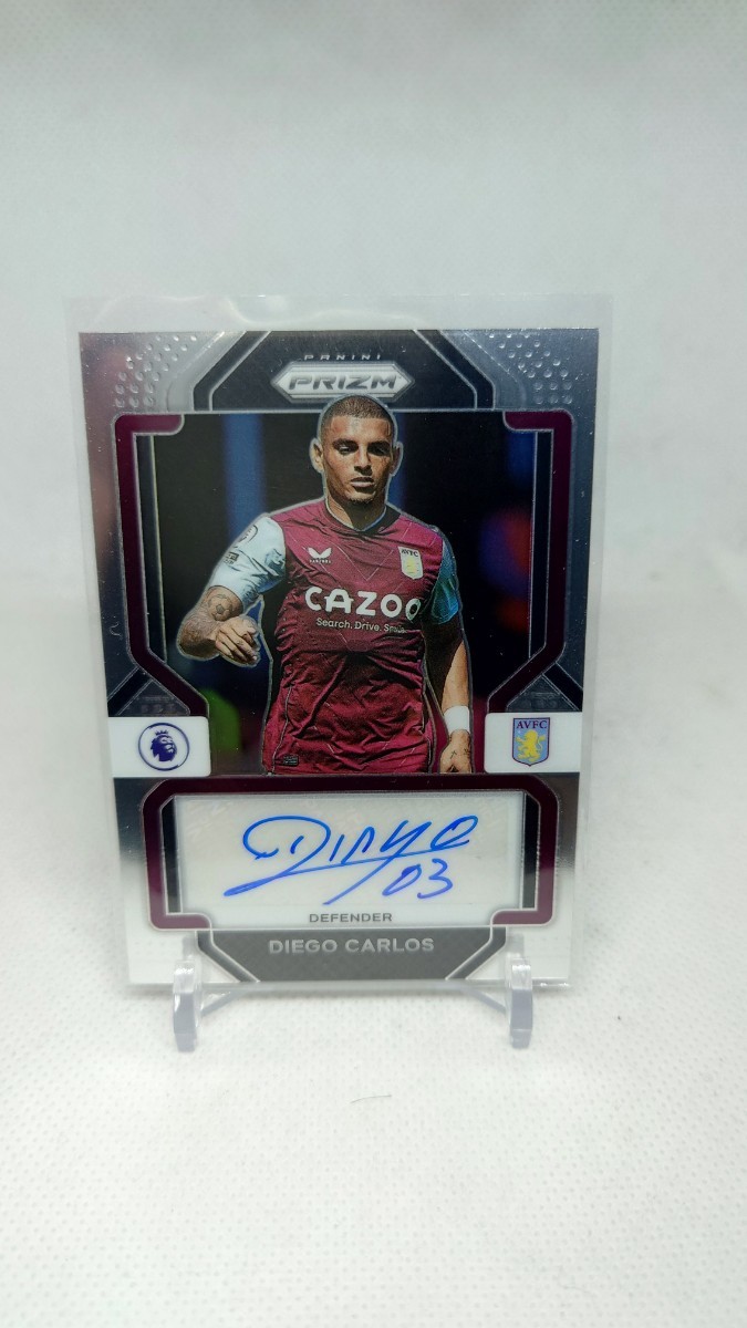 【目立った傷や汚れなし】2022-23 Panini Prizm Premier League Diego Carlos Auto ...