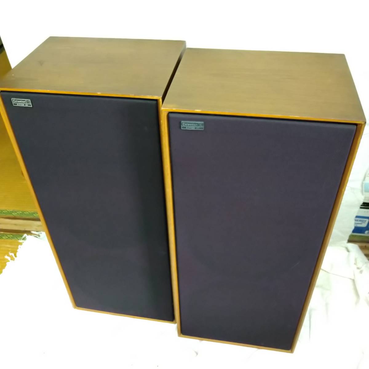 【やや傷や汚れあり】【希少】CELESTION DITTON 25 セレッション ディットン25 大型ブックシェルフスピーカー ペア ...