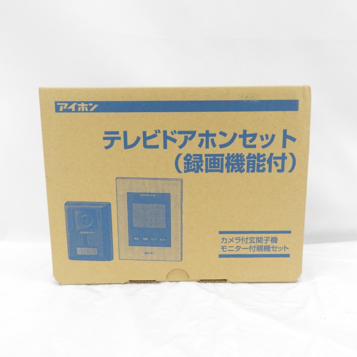 【未使用】【未使用品】AIPHONE アイホン テレビドアホンセット(録画機能付) カメラ付玄関子機 モニター付親機セット JS-12E ...