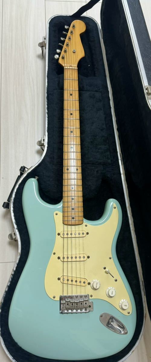 【目立った傷や汚れなし】動作良好★90s FERNANDES FER-ST-P ゴールド 2点支持 トレモロブリッジ 40mm GOTOH製 ...