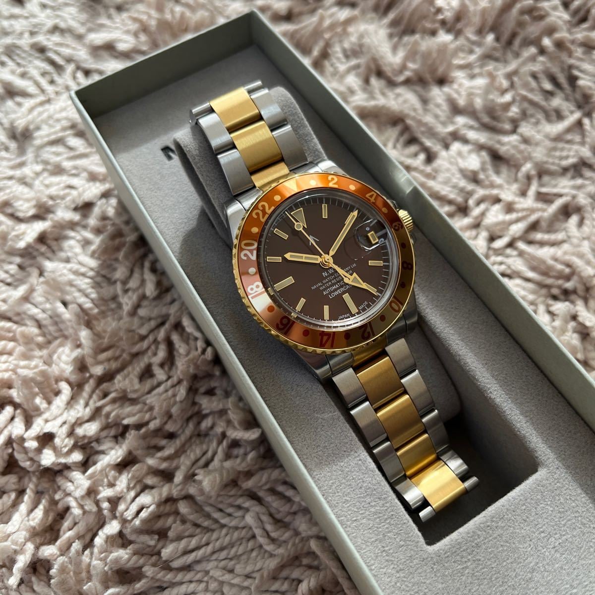 【目立った傷や汚れなし】UNITED ARROWS 【別注】 ＜NAVAL WATCH Produced by LOWERCASE＞WATCH GOLD/腕時計 GMT腕時計自動の落札情報詳細 ...