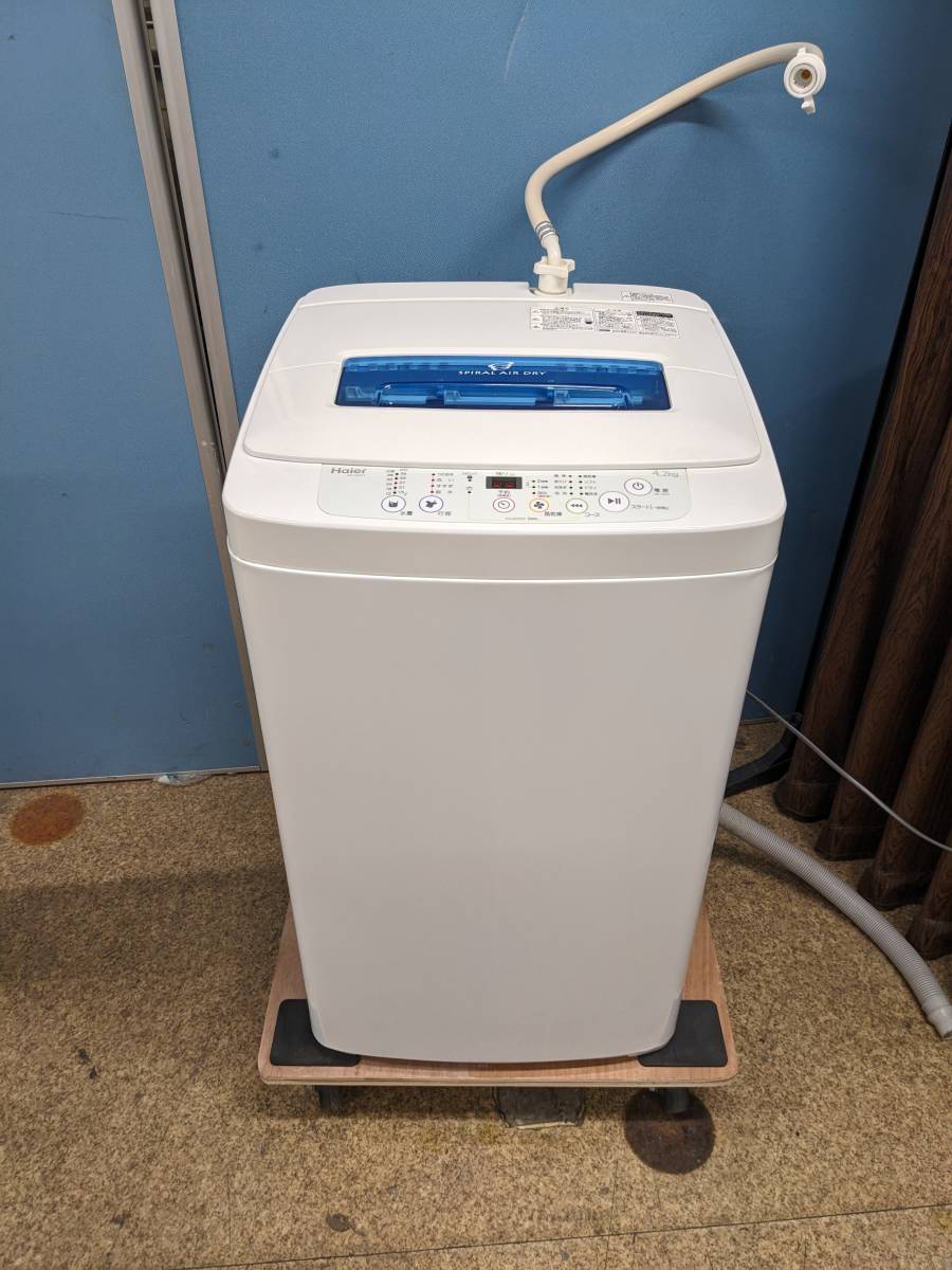 【中古】 2014年製 Haier 全自動電気洗濯機 JW-K42H 標準洗濯容量4.2kgの落札情報詳細 - ヤフオク落札価格検索 オークフリー
