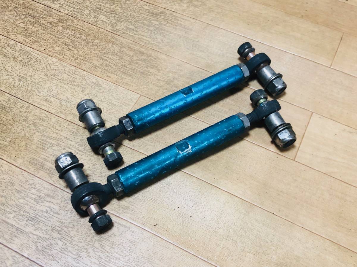 【やや傷や汚れあり】アルファロメオ155/156/145/146/147(932B1/932AXA/AXB 932AC/A1/A2/スポーツワゴンも)ターンバックル調整式スタビリンクロッドの ...