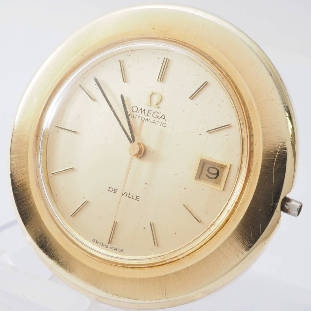 【傷や汚れあり】【希少品】オメガ デビル オートマチック TOOL 104 OMEGA DE VILLE デイト 自動巻 ゴールド メンズ ...