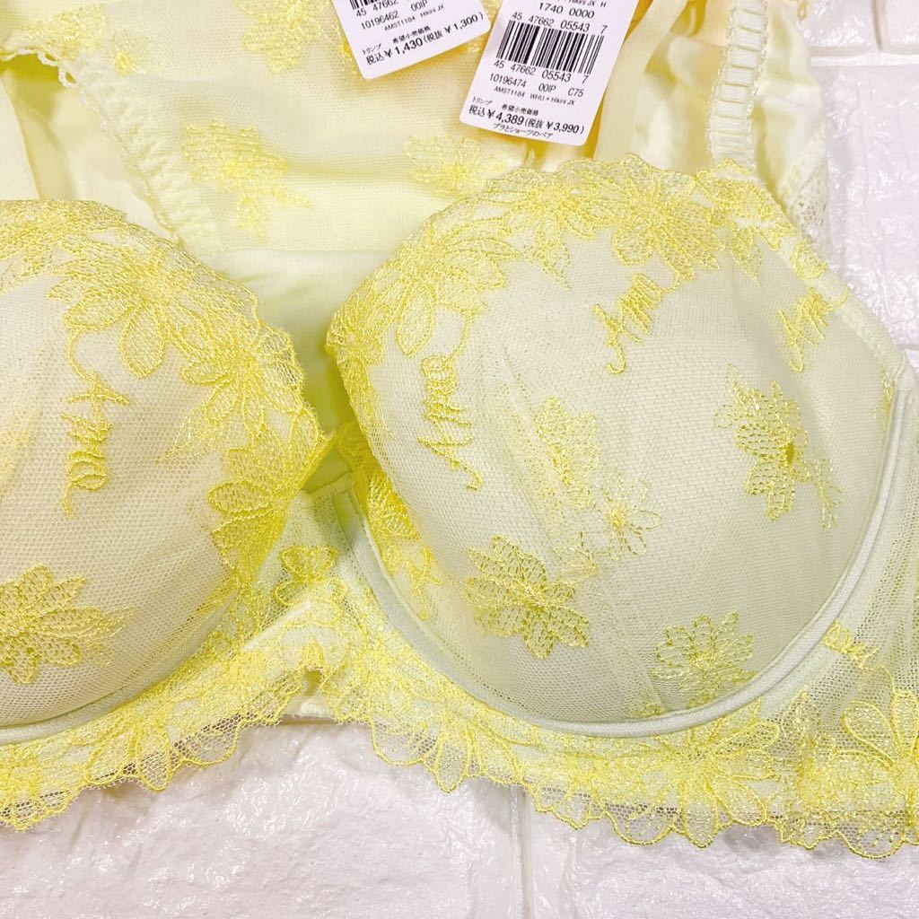 【未使用】新品 トリンプ アモスタイル チャーミングラマー ブラ＆ショーツセット C 75Mの落札情報詳細 - Yahoo!オークション落札価格検索 オークフリー