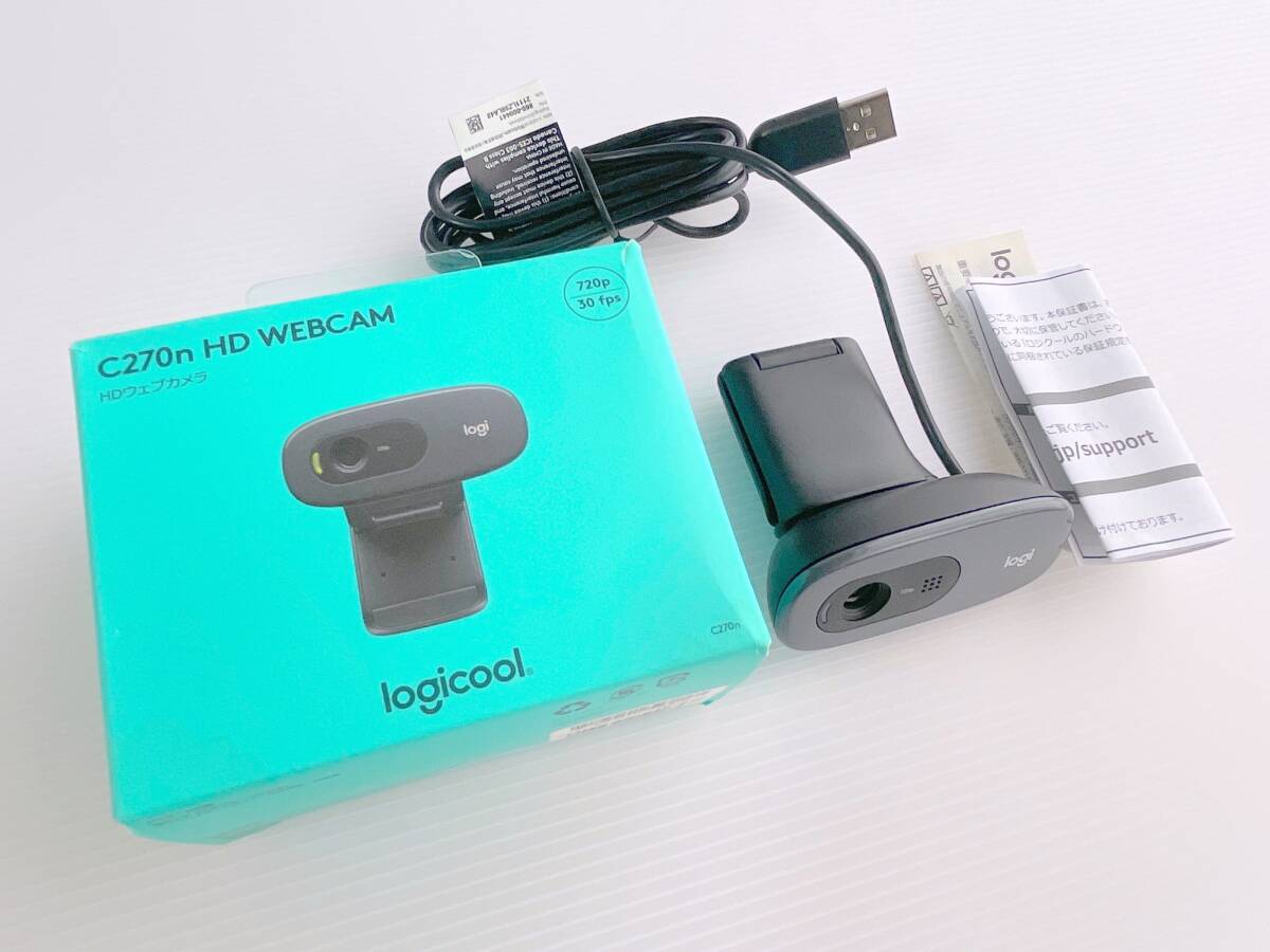 【目立った傷や汚れなし】送料込 Logicool C270n HDウェブカメラ 720p 30fps ウェブカム ロジクール BJ-21の落札情報詳細 - ヤフオク落札価格検索 オークフリー