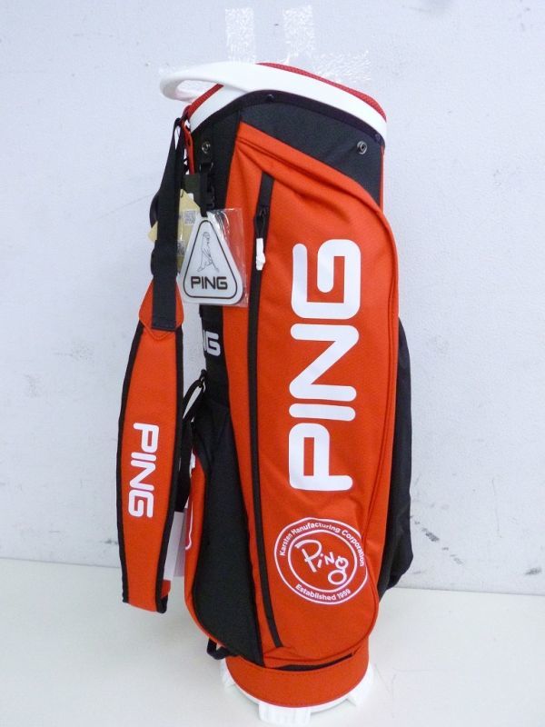 【未使用に近い】Q096-N35-1003 タグ付き PING ピン CB-P225 SUSTAINABLE キャディバッグ ゴルフバッグ レッド ブラック 現状品①の落札情報詳細 ...