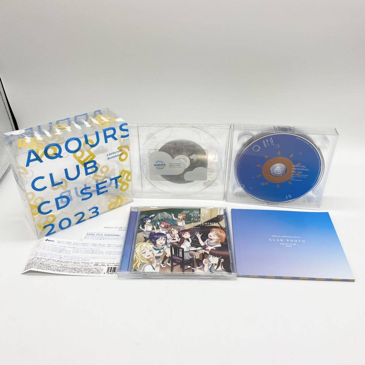 【傷や汚れあり】【CD+Blu-ray/ブルーレイ】 Aqours ラブライブ！サンシャイン！！ Aqours CLUB CD SET 2023 CLEAR EDITION 初回限定 ☆難あり ...