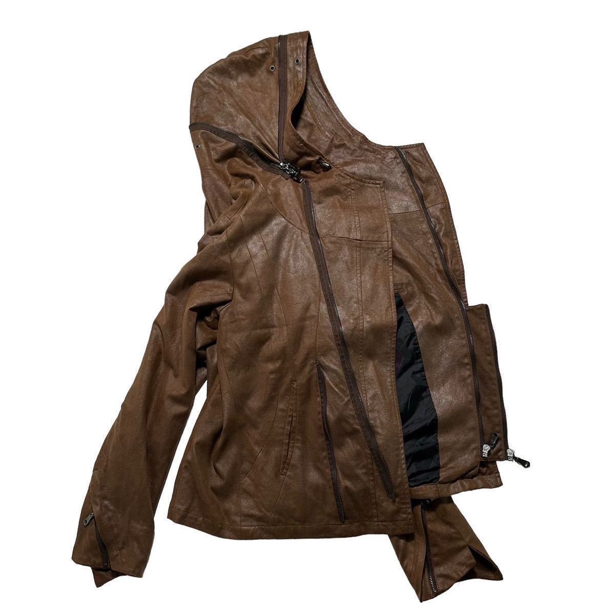 【目立った傷や汚れなし】RARE semantic Design Y2K design leather jacket 14th ...